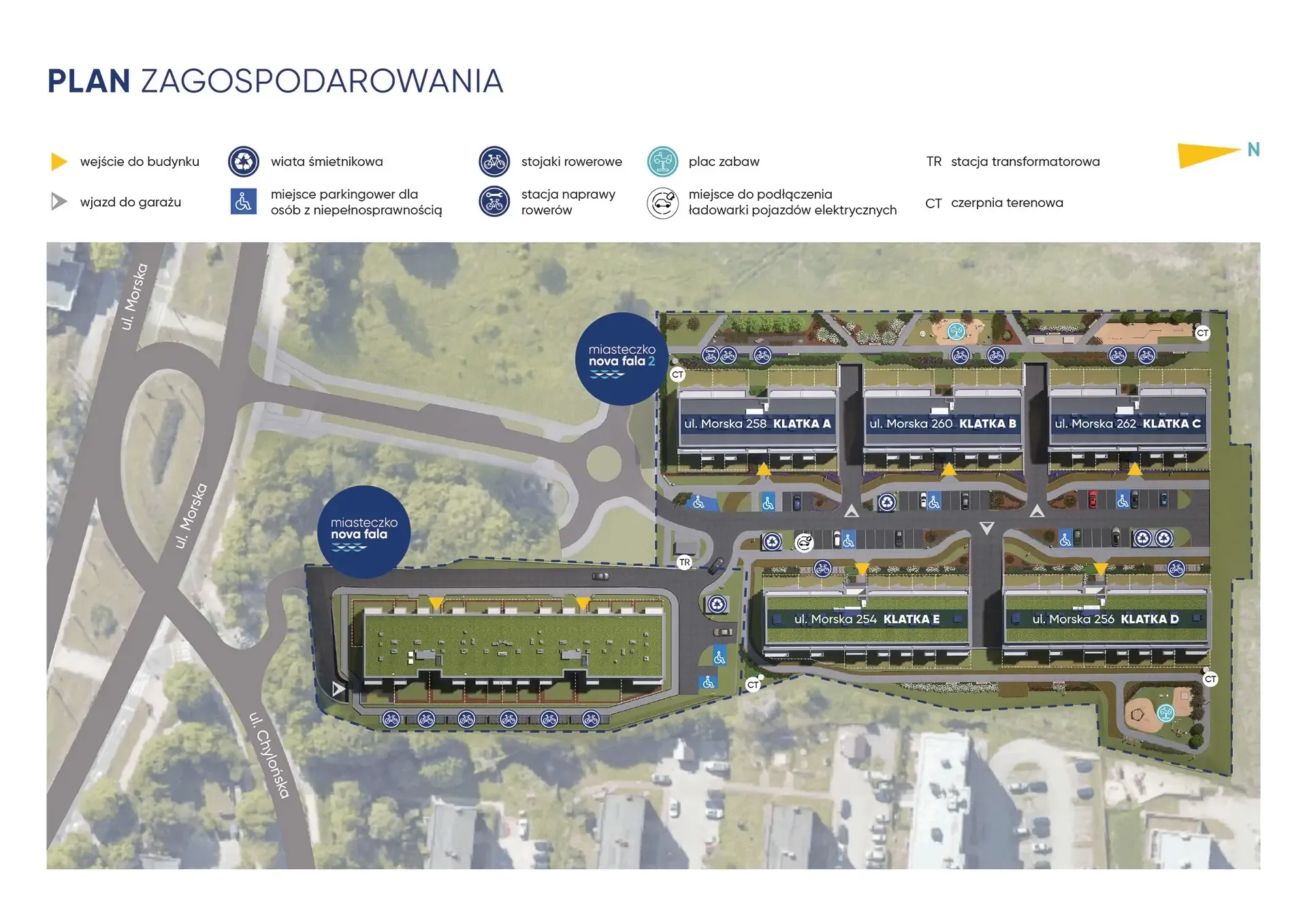 Plan zagospodarowania terenu inwestycji Miasteczko Nova Fala II, Gdynia
