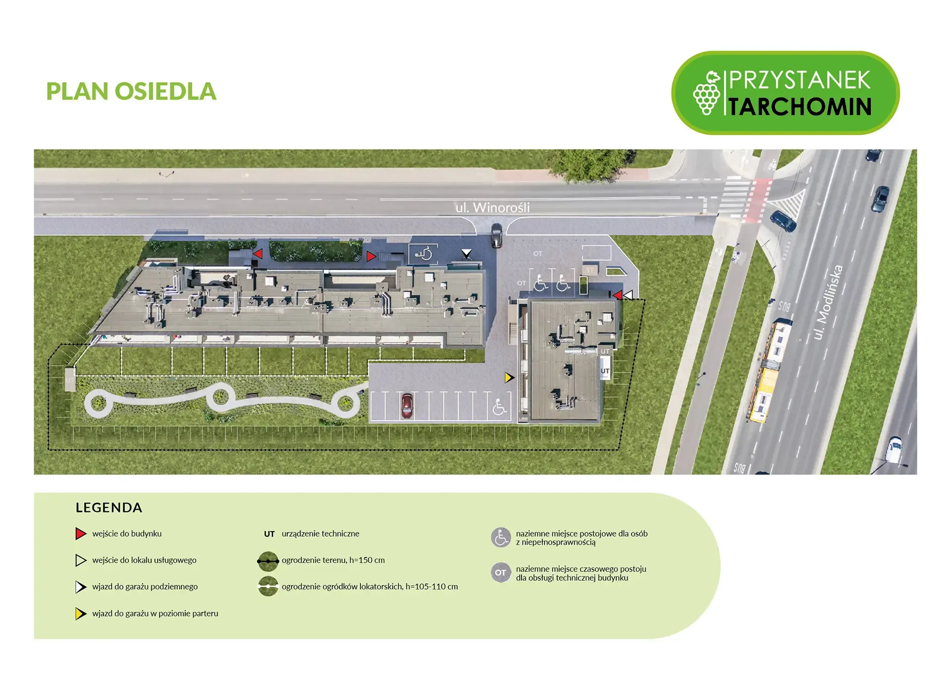 Plan zagospodarowania tereny inwestycji Przystanek Tarchomin 5 ...